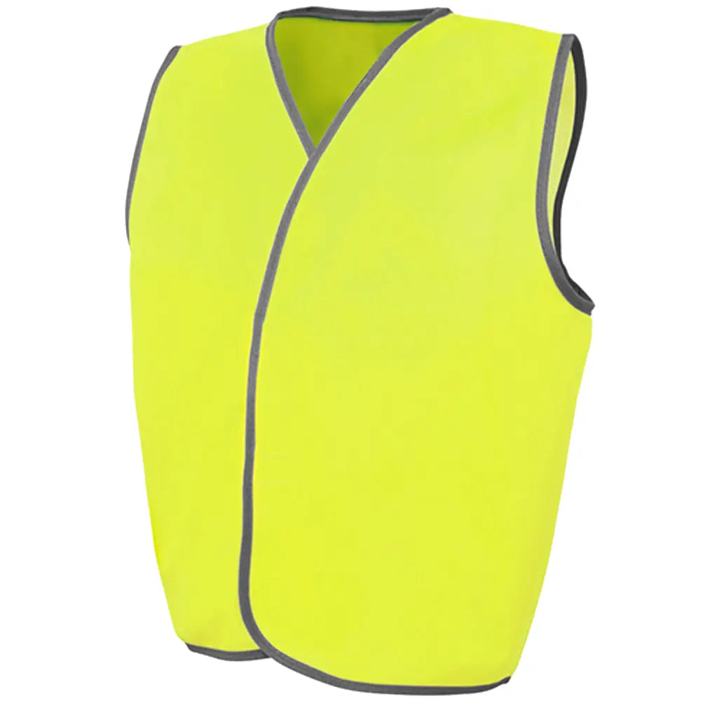 SMASYS Solid Fluo Yellow Velcro Basic Safety Vest - SMASYS Store
