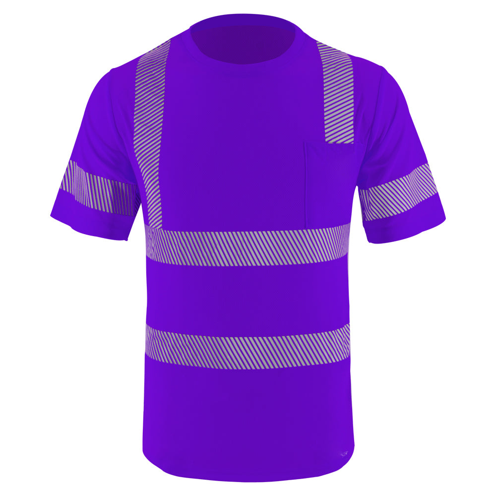 SMASYS Hi Vis T Shirt Class 2 Reflective High Visibility Short Sleeve ...
